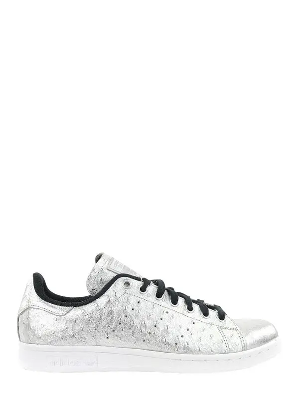 Adidas Stan Smith Metallic Ostrich Sneakers - Silver