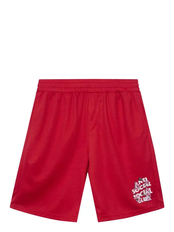 ANTI SOCIAL SOCIAL CLUB Drama Club Mesh Shorts - Red