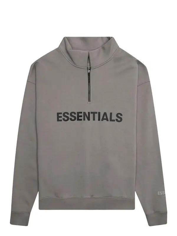 Fear Of God Mockneck Half Zip - Grey