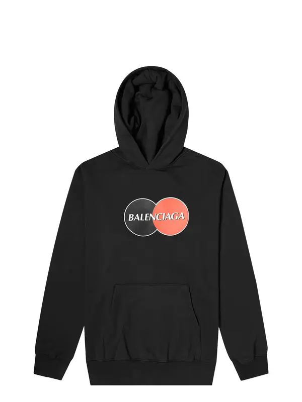 Balenciaga Credit Card Logo Hoodie - Black