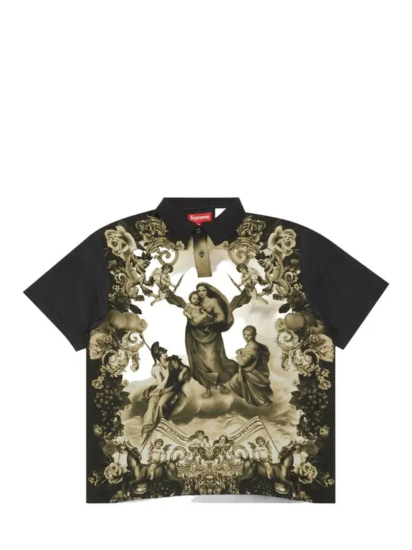 Supreme Heavenly Silk Polo - Black