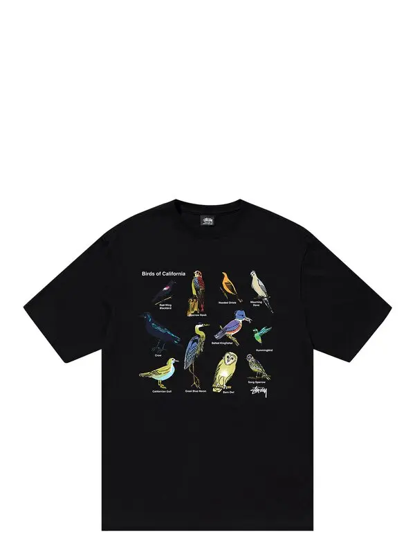 StÜssy California Birds Tee - Black