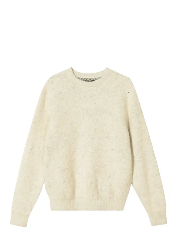 StÜssy 8 Ball Heavy Brushed Mohair Sweater - Cream