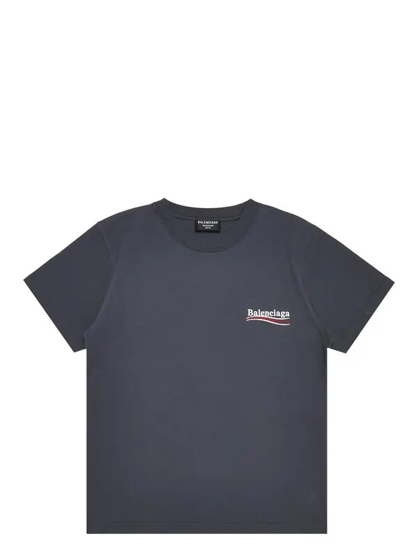 Balenciaga Small Fit T-shirt 'dark /white - Grey