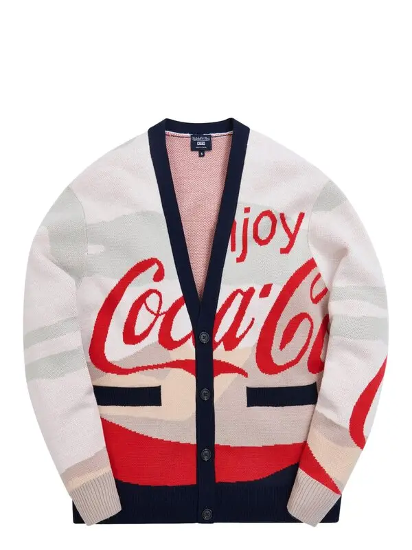 Kith X Coca-cola X Mitchell & Ness Coke Mountains Cardigan - Multicolor