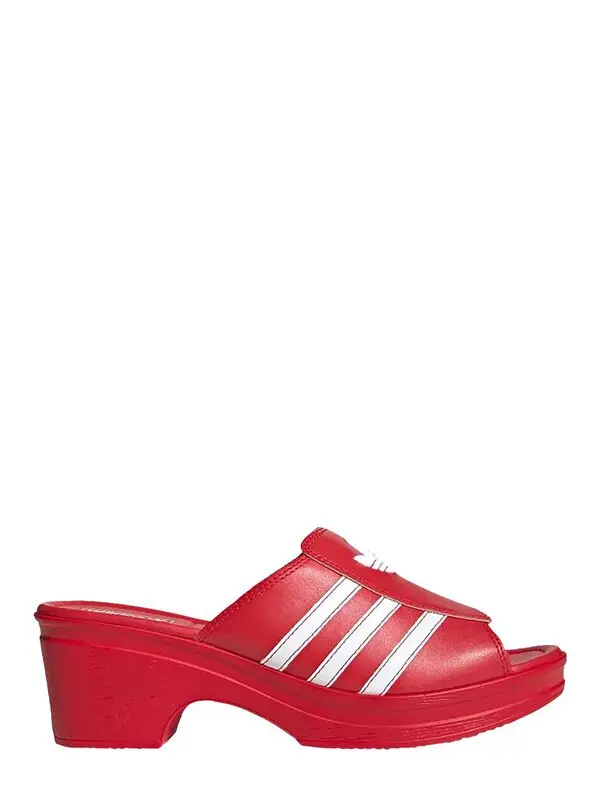 Adidas Lotta Volkova X Trefoil Logo Mule - Red