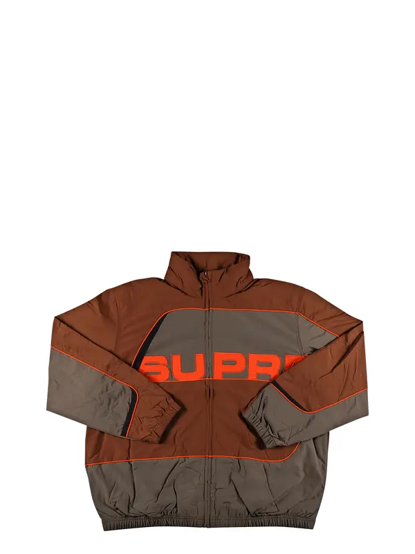 Supreme Paneled Track Jacket - Brown