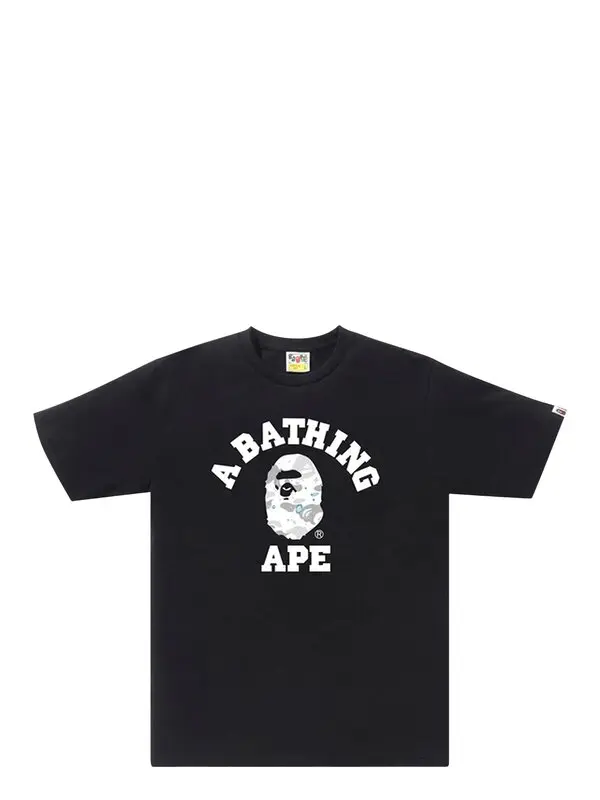 A BATHING APE Space Camo College T-shirt - Black