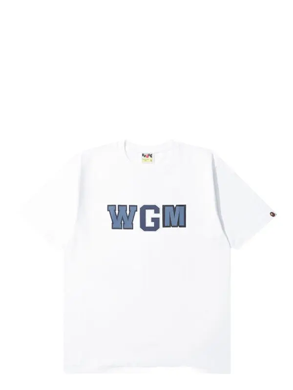 A BATHING APE Color Camo Wgm Milo Shark Tee - White