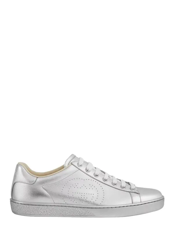Gucci Ace Metallic Sneakers - Silver