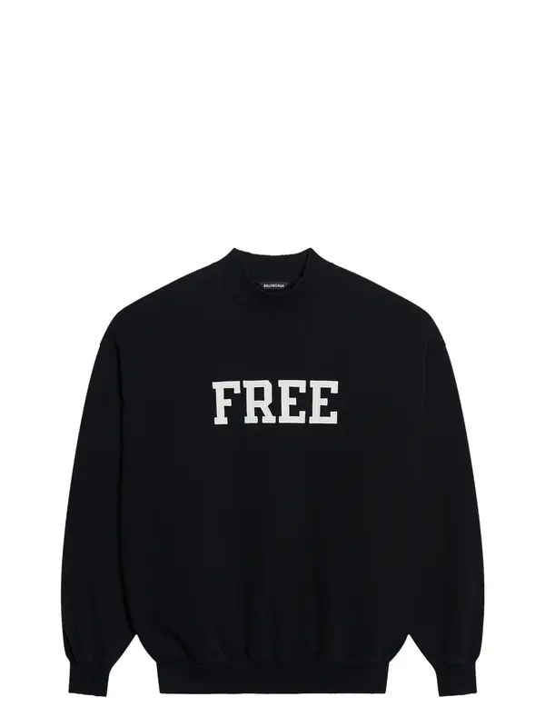 Balenciaga Logo Crewneck - Black
