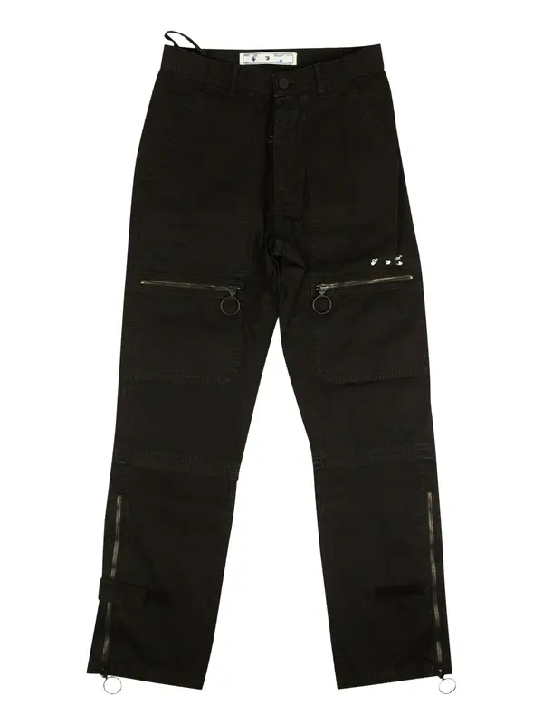 Off-White Logo Slim Cargo Pants - Black