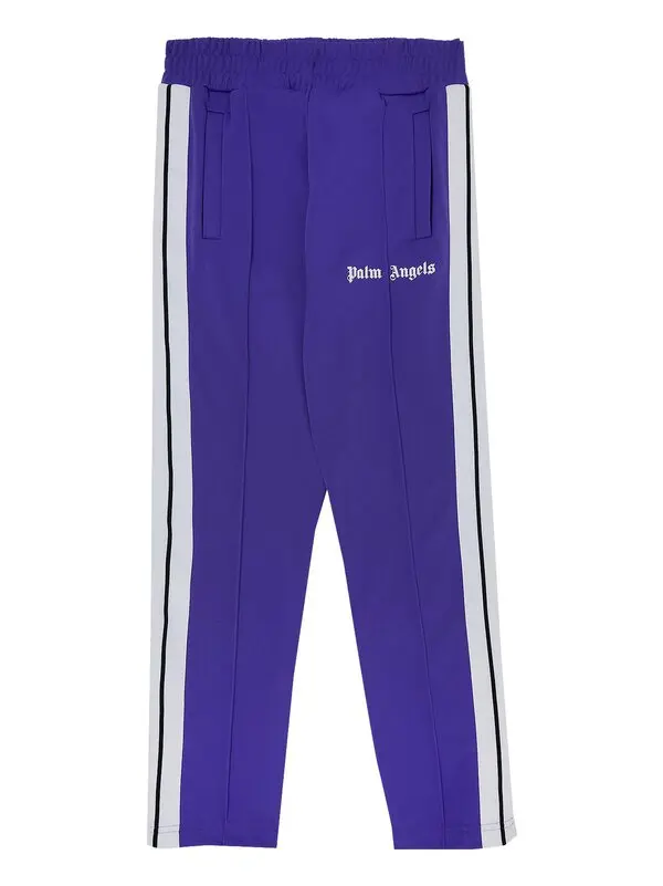 Palm Angels Slim Track Pants /white - Purple