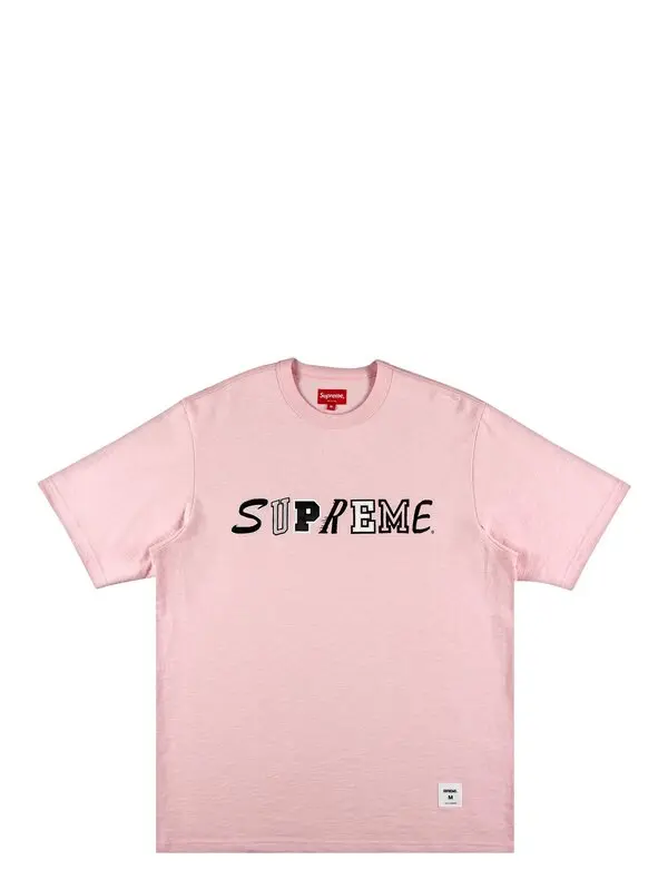Supreme Collage Logo Short-sleeve Top - Pink