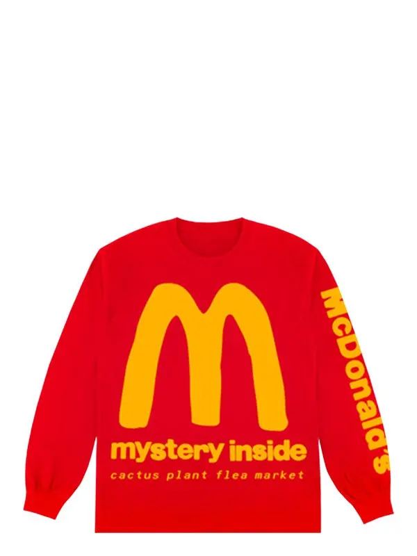 CACTUS PLANT FLEA MARKET X Mcdonald's Drive-thru Long-sleeve T-shirt - Red