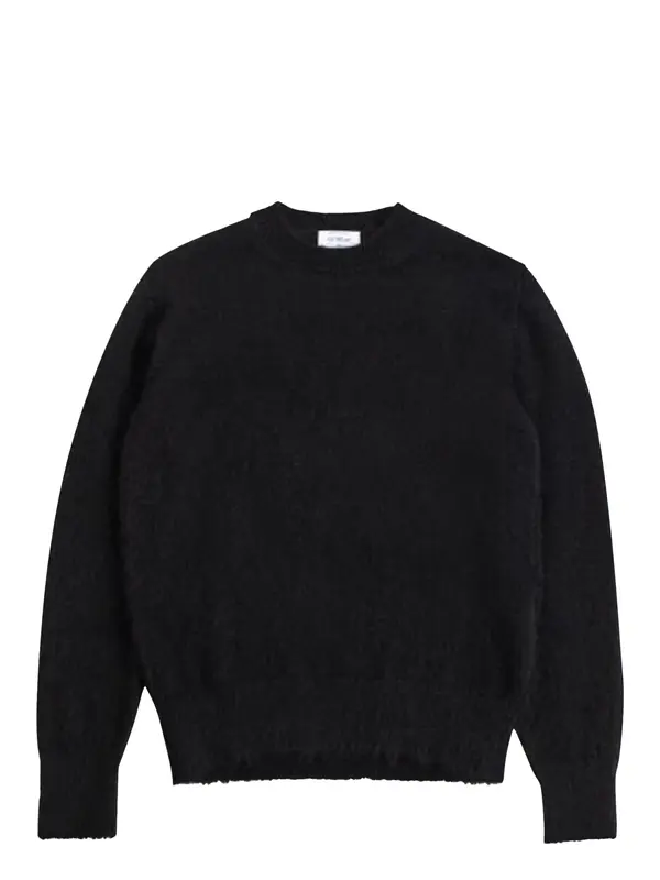 Off-White Mohair Arrow Knit Crewneck - Black