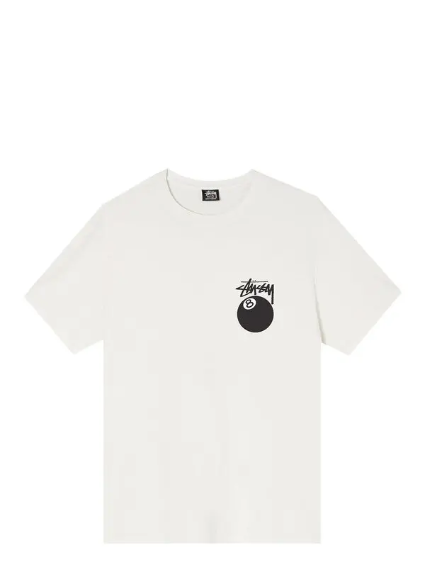 StÜssy 8 Ball Pigment Dyed Tee 'natural - White