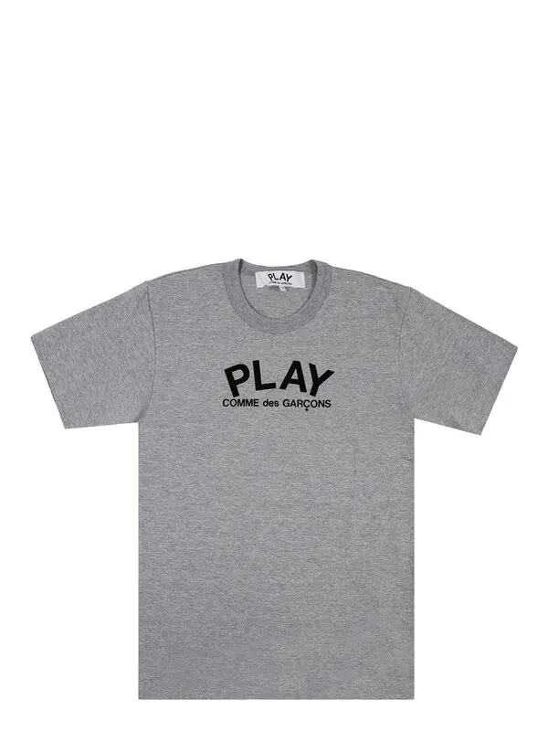 Play Comme Des Garcon Heart Logo Short-sleeve T-shirt - Grey