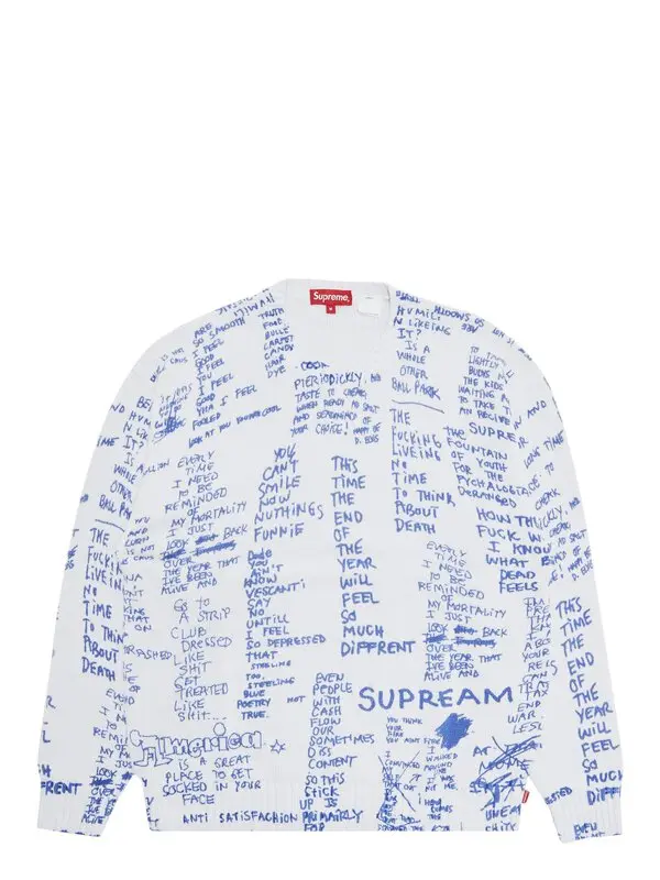Supreme Gonz Poems Sweater - White