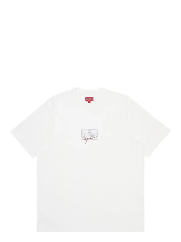 Supreme Signature Label Short-sleeve Top - White