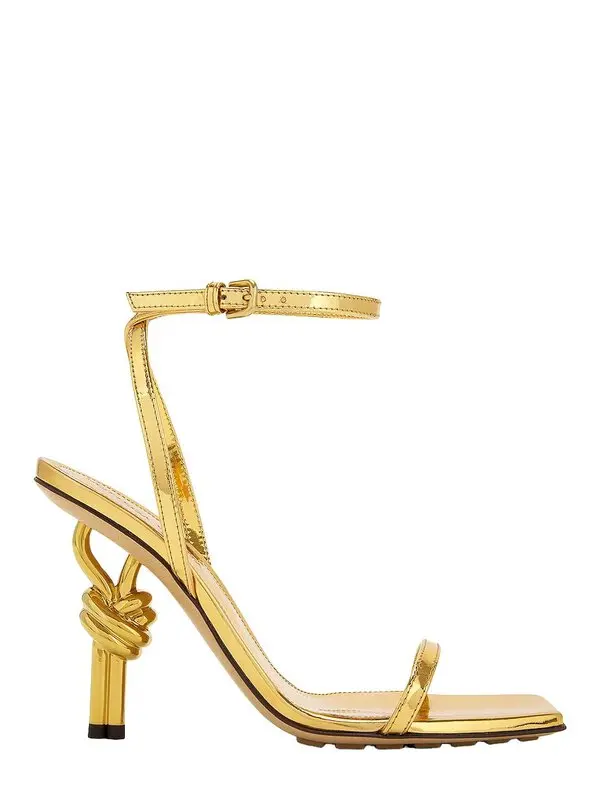 Bottega Veneta Knot Sandal - Gold