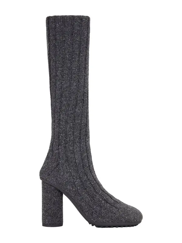 Bottega Veneta Atomic Wool Sock Boot - Anthracite