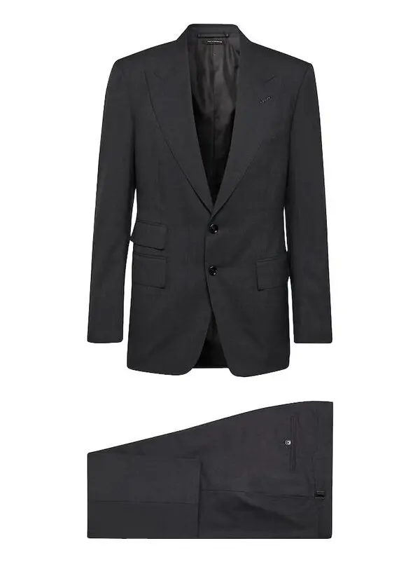 TOM FORD Shelton Super 120's Wool Suit - Grey