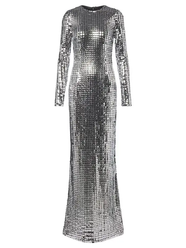 Dolce & Gabbana Sequined Gown - Silver