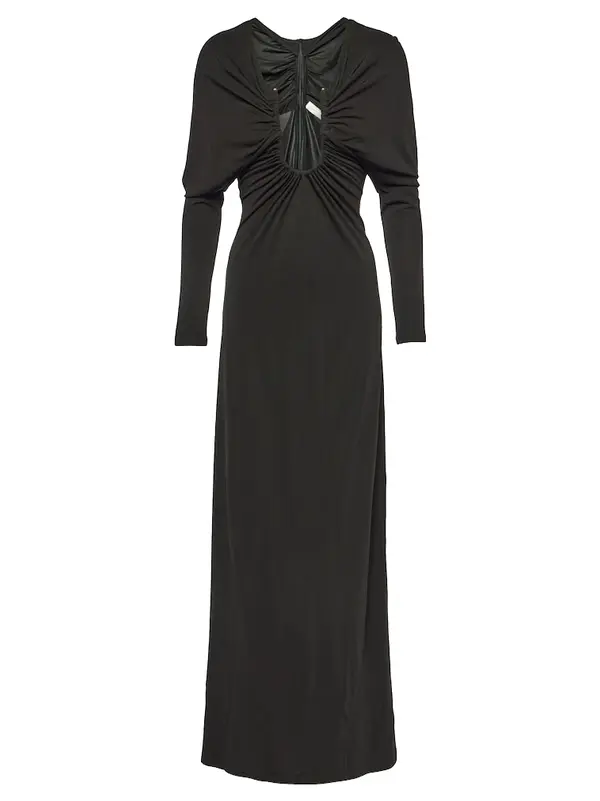 Christopher Esber Arced Dolman Maxi Dress - Black
