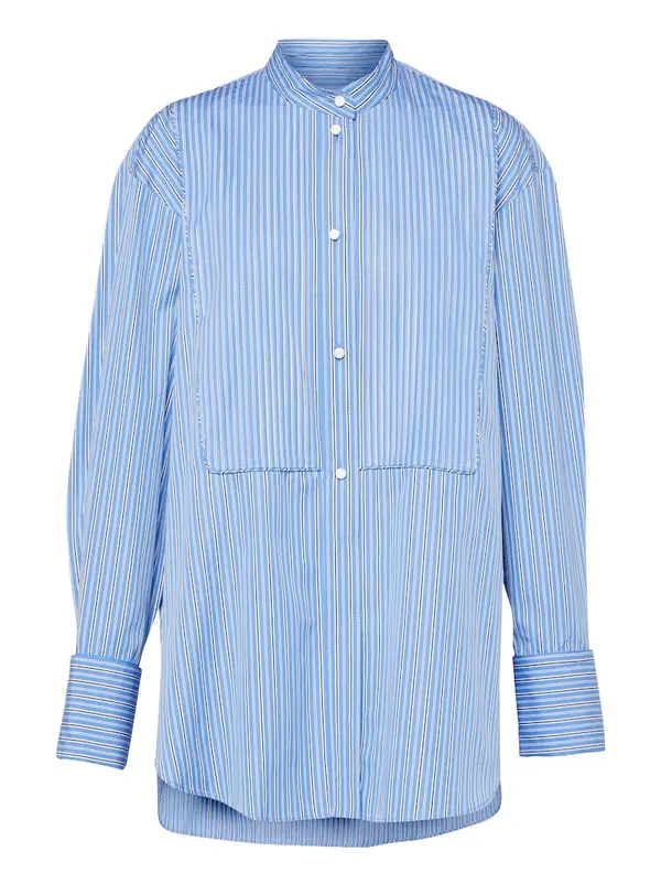 Isabel Marant Ruffled Cotton Shirt - Blue