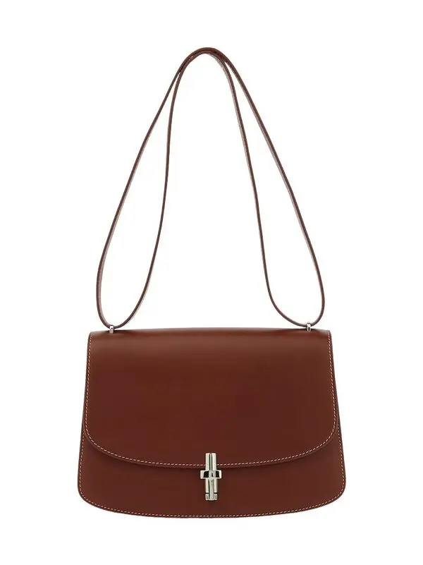 THE ROW Sofia 10 Leather Shoulder Bag - Brown