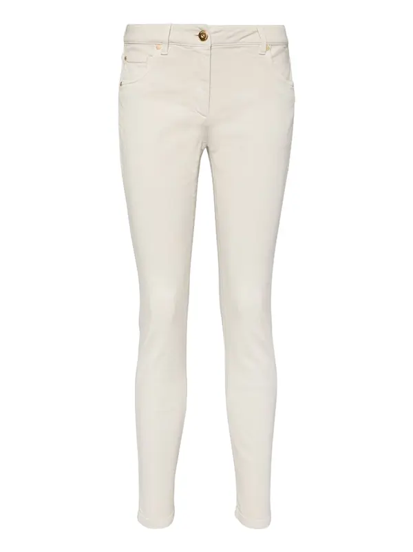 Brunello Cucinelli Mid-rise Slim Jeans - White