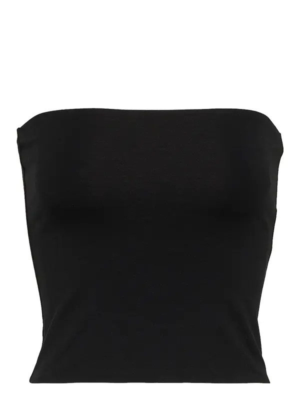 Brunello Cucinelli Cotton-blend Tube Top - Black