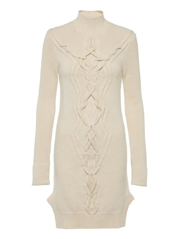 Isabel Marant Étoile Atina Cable-knit Minidress - Neutrals