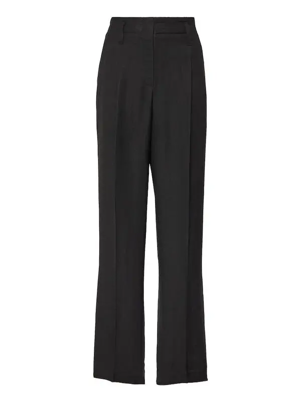 Brunello Cucinelli Twill Straight Pants - Black