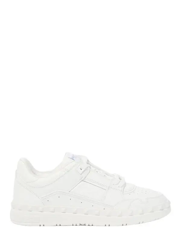 Valentino Garavani Freedots Leather Low-top Sneakers - White