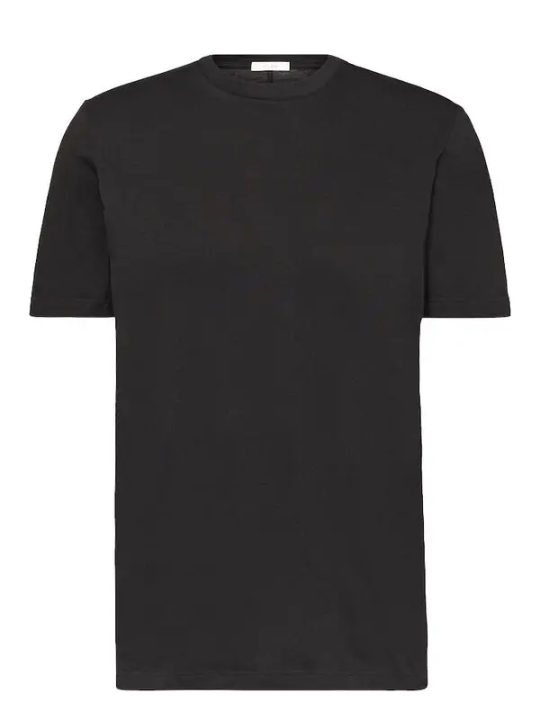 THE ROW Luke Cotton Jersey T-shirt - Black