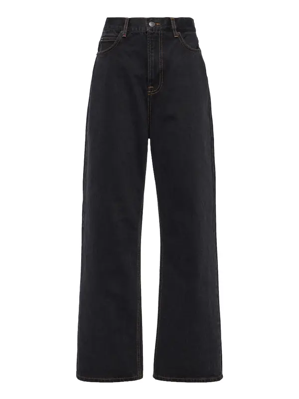 Wardrobe.NYC High-rise Straight Leg Jeans - Blue
