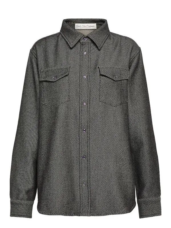 GOD'S TRUE CASHMERE Cashmere And Cotton Shirt - Purple
