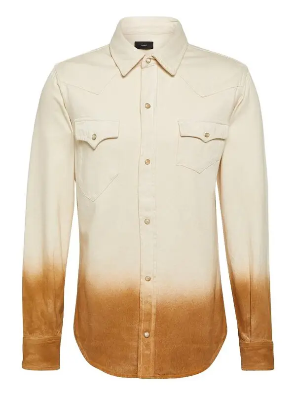 Alanui Bright Hues Printed Denim Shirt - Multicoloured