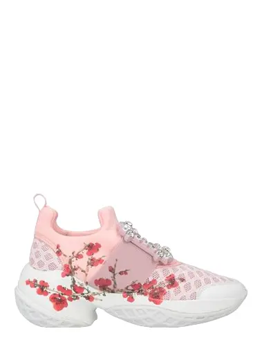 ROGER VIVIER Embellished Chunky Sneakers - Pink