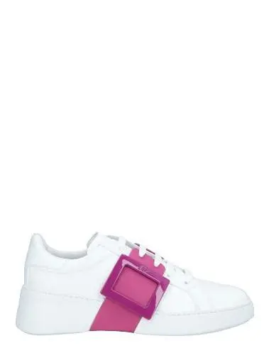ROGER VIVIER Leather Low-top Sneakers - White
