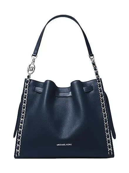 Michael Kors Mina Large Chain Shoulder Bag - Blue