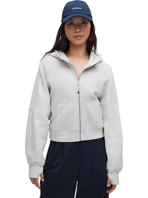 Lululemon Scuba Oversized Full-zip Hoodie - Heathered Core Ultra Light Grey