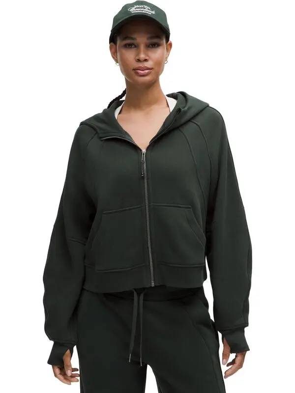 Lululemon Scuba Oversized Full-zip Hoodie - Rainforest Green