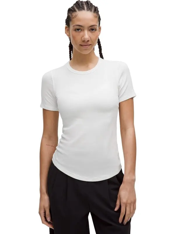 Lululemon Hold Tight Fitted Short-sleeve Shirt - White