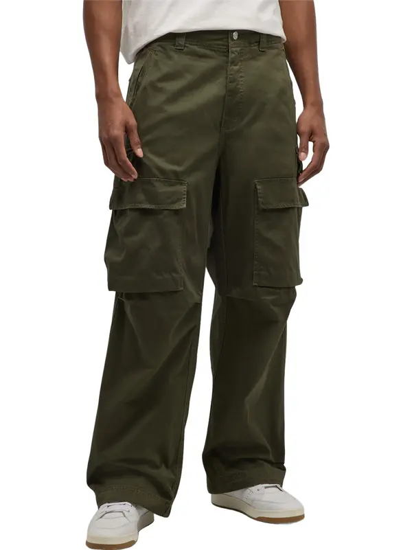 PURPLE BRAND Cargo Pants In Brushed Twill - Double Pocket Cargo