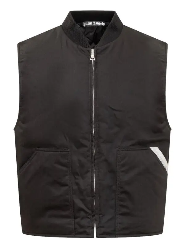 Palm Angels Sleeveless Jacket - Black