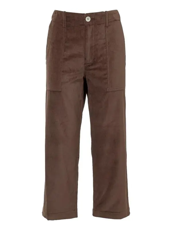 MAISON JEJIA Pants With Pockets - Brown