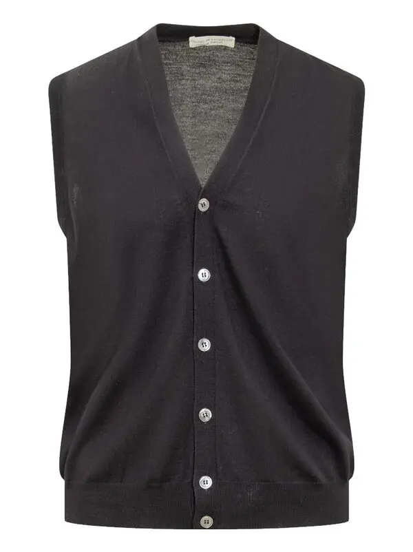 FILIPPO DE LAURENTIIS Sleeveless Vest - Blue